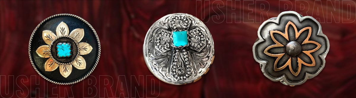 Artisan Conchos – Usher Brand Silver & Saddlery