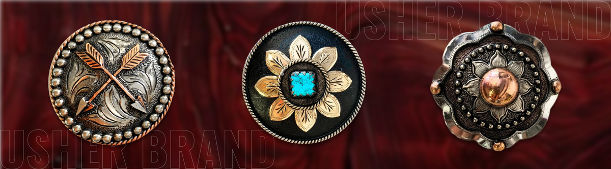Signature Conchos – Usher Brand Silver & Saddlery