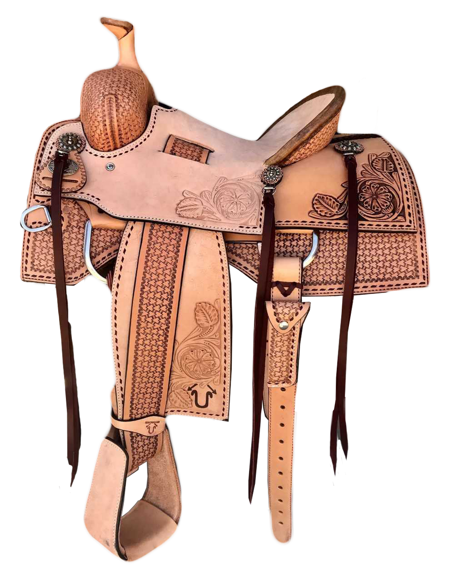Team Roping Saddle UBTR-035 – Usher Brand Silver & Saddlery